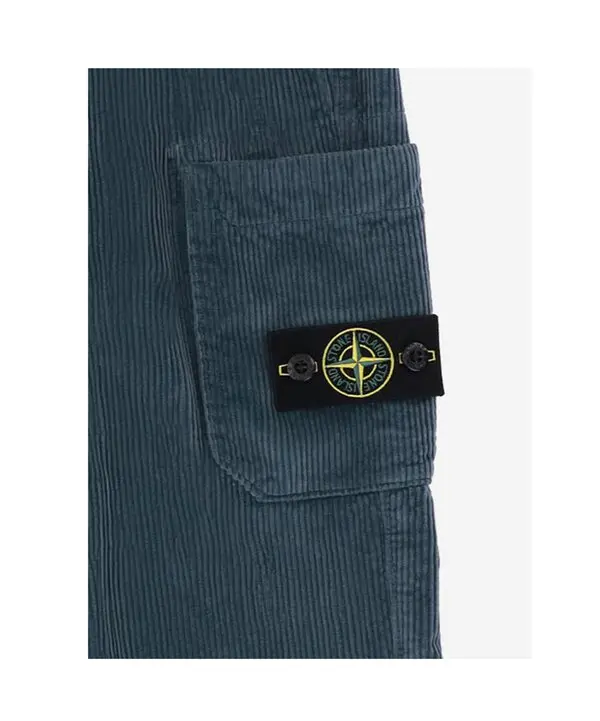Stone Island Compass Patch Corduroy Cargo Pants