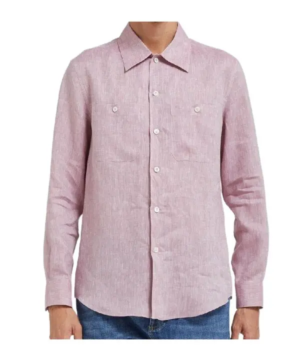 Brunello Cucinelli Collared Long-sleeved Shirt - Pink