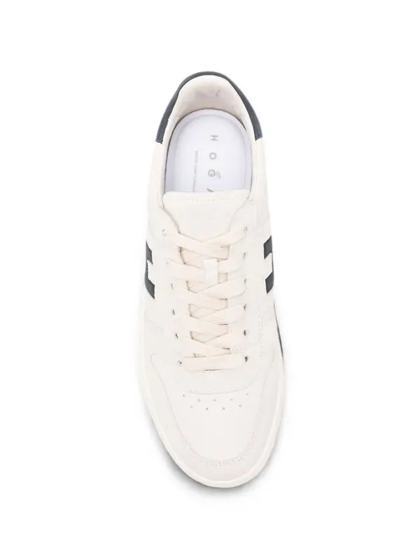 Hogan H-tv Logo-patch Panelled Sneakers