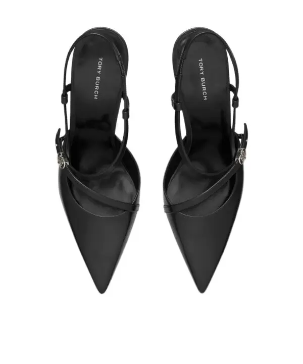 Tory Burch Double T Logo-plaque Strappy Pumps