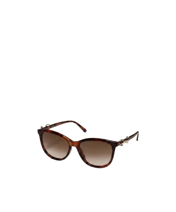 Gucci Low Nose Bridge Fit Round Sunglasses - Brown