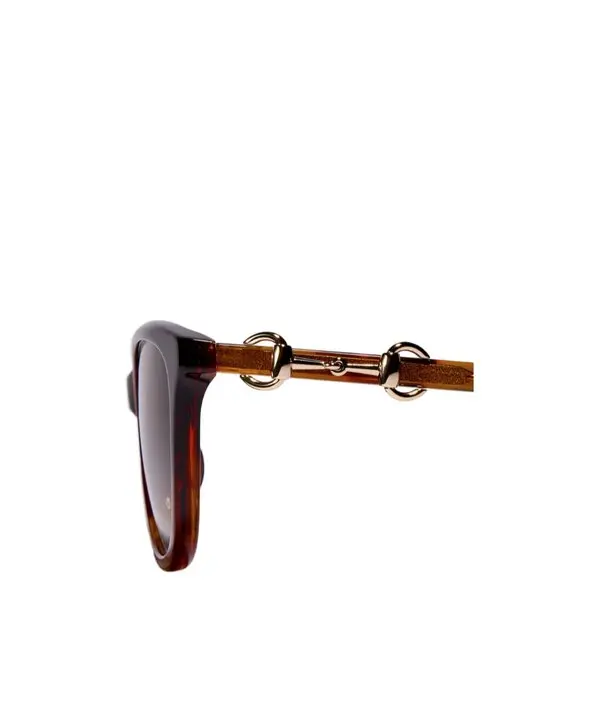 Gucci Low Nose Bridge Fit Round Frame Sunglasses