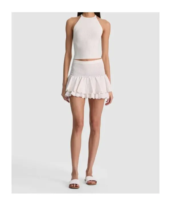 ALICEOLIVIA Alice + Olivia Siya Pointed-hem Mini Skirt