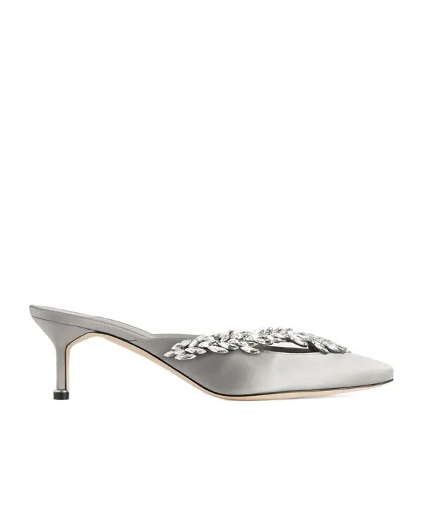 Balenciaga Manolo Blahnik Mule In Plume