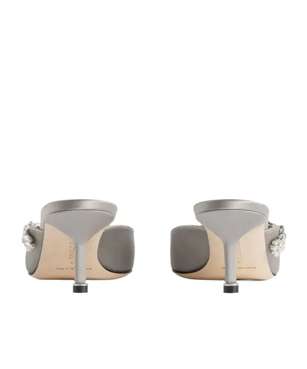 Balenciaga Manolo Blahnik Mule In Plume