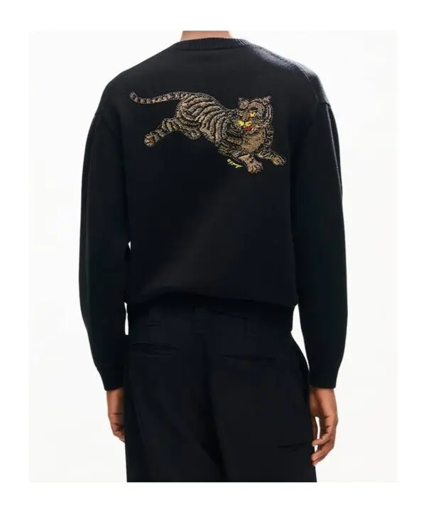 Kenzo Jumping Tiger Embroidered Cardigan