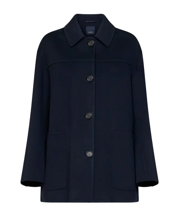 Max Mara Smmgiugno Button-up Coat - Navy