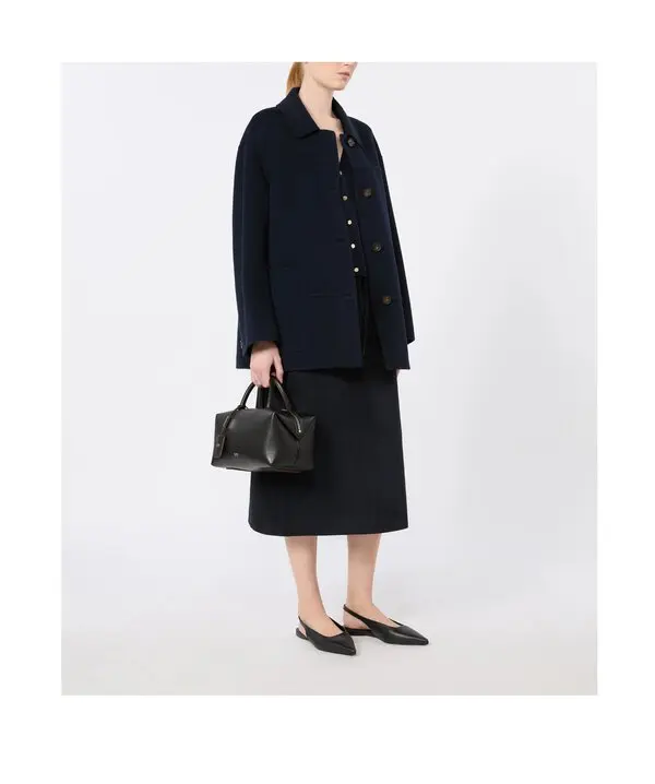 Max Mara Smmgiugno Button-up Coat - Navy