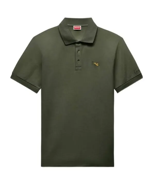 Kenzo Jumping Tiger Embroidered Slim Polo Shirt