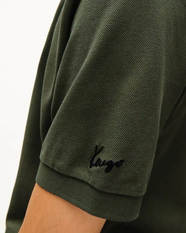 Kenzo Jumping Tiger Embroidered Slim Polo Shirt