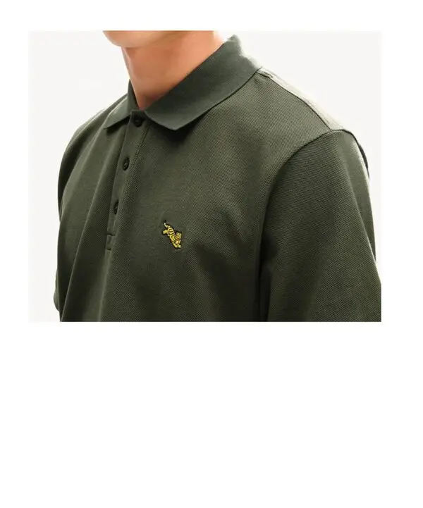 Kenzo Jumping Tiger Embroidered Slim Polo Shirt