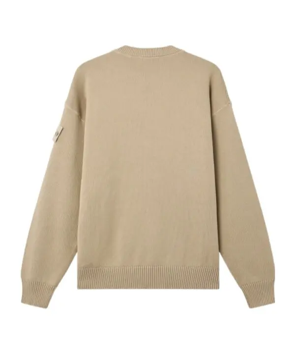 Stone Island Logo-patch Ribbed-trim Sweater