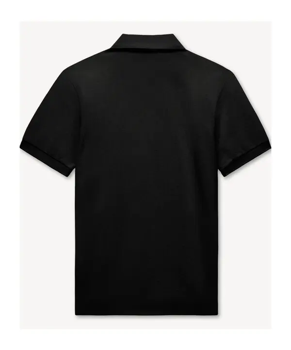 Kenzo Jumping Tiger Embroidered Slim Polo Shirt - Black