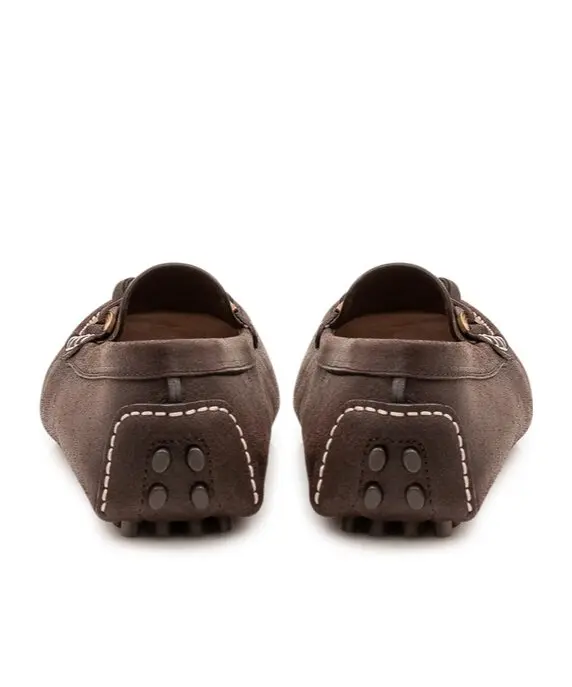 Versace Robin Suede Driver Shoes