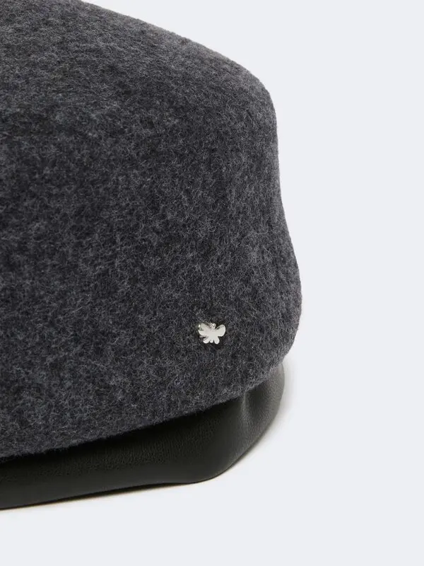 Max Mara Asymmetrical Beret With Decorative Detail