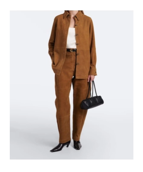 RÓHE Suede Barrel-leg Pants