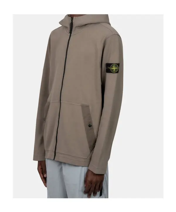 Stone Island Logo-patch Zip-up Hoodie
