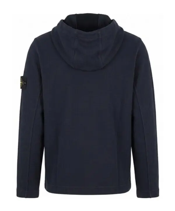 Stone Island Zip-up Hoodie With Logo Patch
