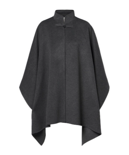 RÓHE Stand-collar Cape - Grey