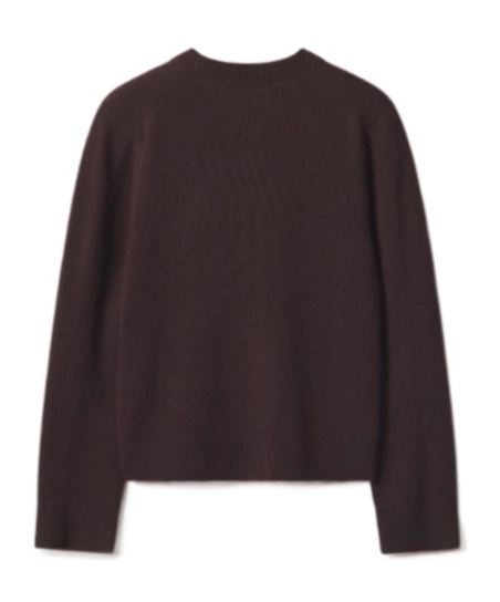 Maison Kitsuné Fox Head Embroidered Knit Sweater - Dark Wood