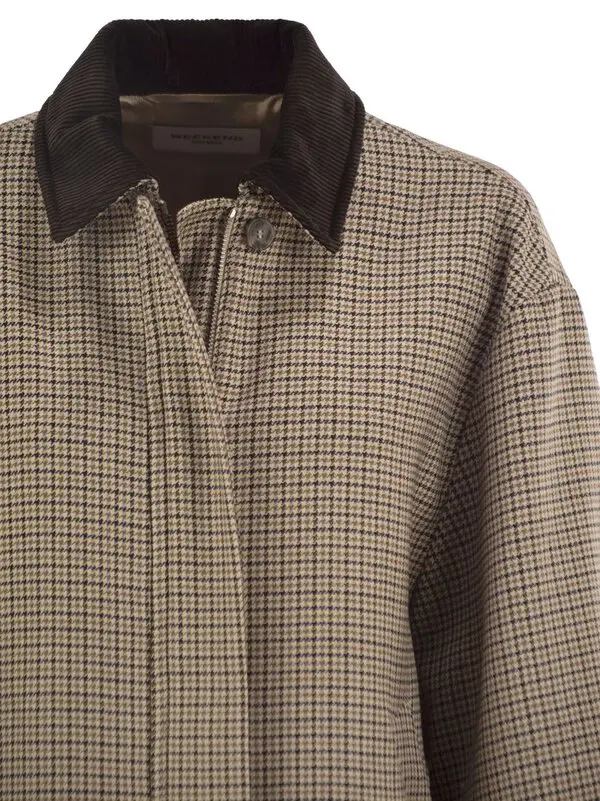Max Mara Houndstooth Overshirt Jacket