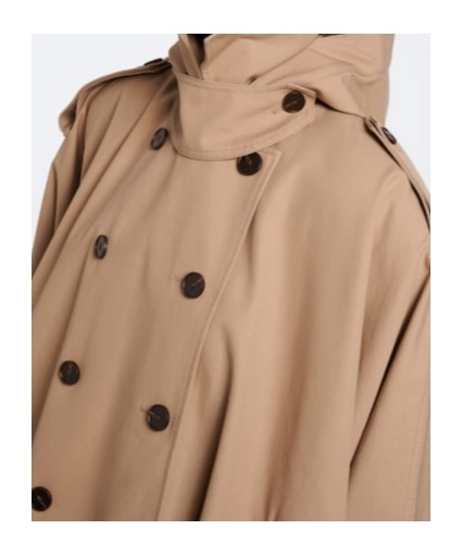 RÓHE Double-breasted Cotton Cape