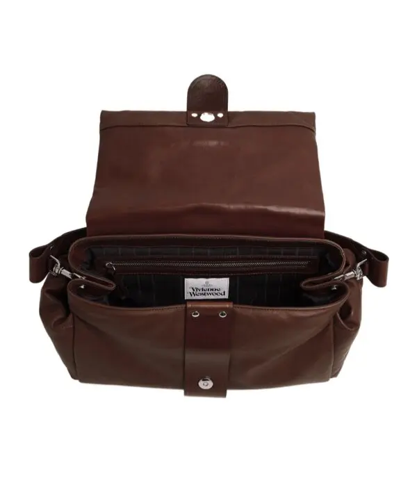 VIVIENNE WESTWOOD Hazel Xl Treasure Handbag - Chestnut