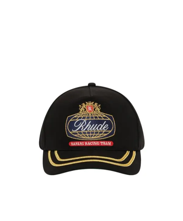 Rhude Safari Crest Hat - Black/navy
