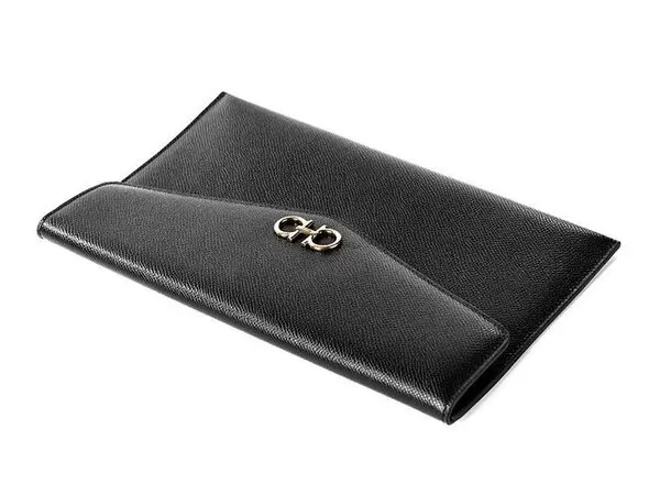 FERRAGAMO Logo Clamshell Clutch