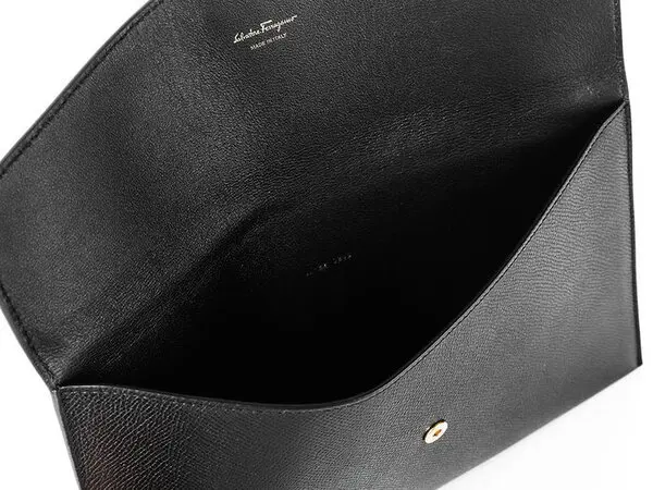FERRAGAMO Logo Clamshell Clutch