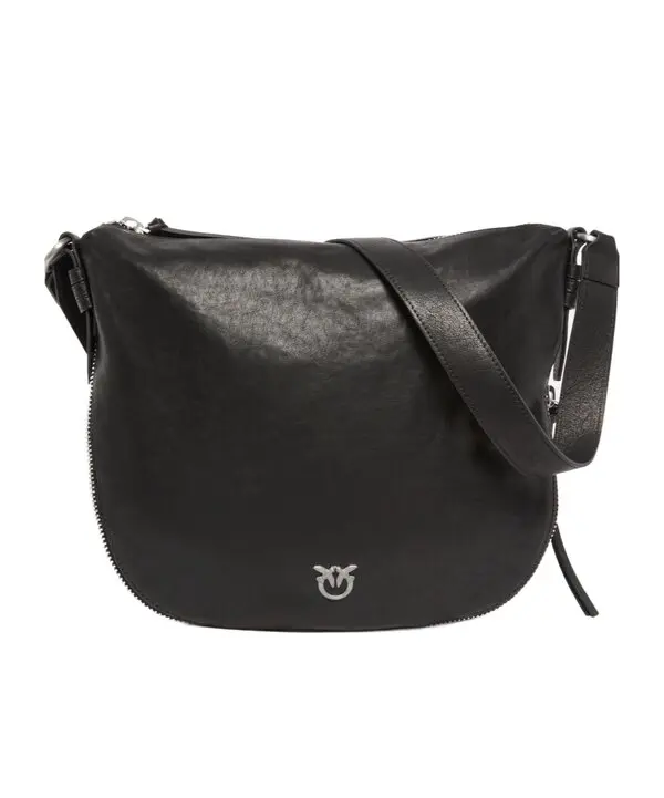 Pinko Zipper Shoulder Bag - Black
