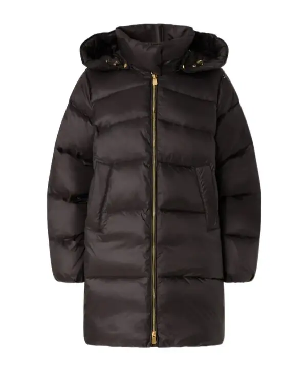 Pinko Quilted Hooded Coat