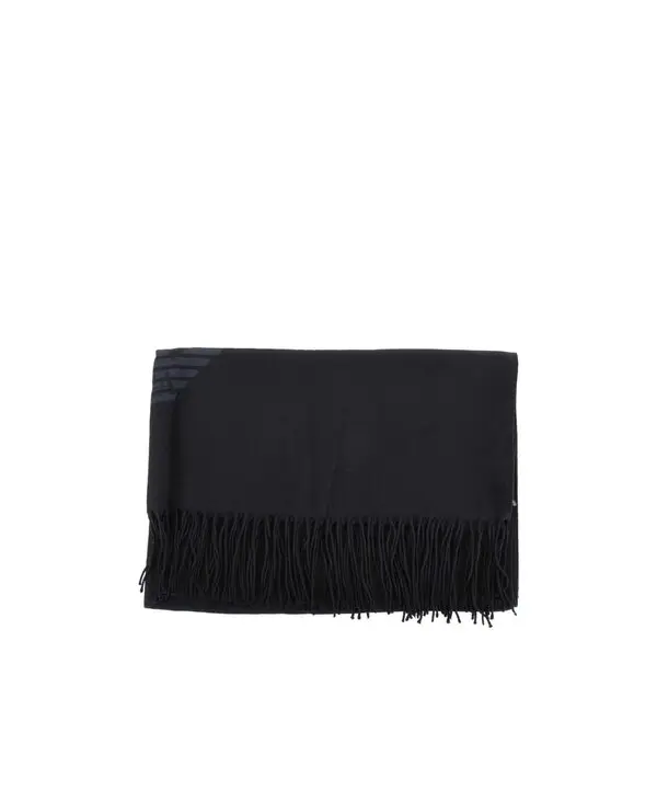 Emporio Armani Logo-printed Fringed Scarf
