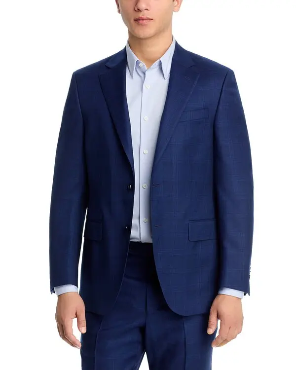Peter Millar Classic Fit Flynn Tonal Plaid Wool Suit