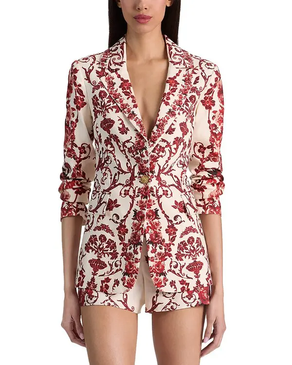 Alice + Olivia Macey Fitted Notched Lapel Blazer