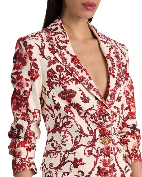 Alice + Olivia Macey Fitted Notched Lapel Blazer