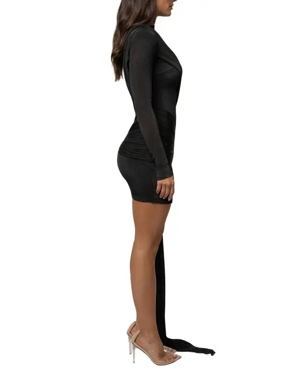 JLUXLABEL Moments Draped Mini Dress - Black