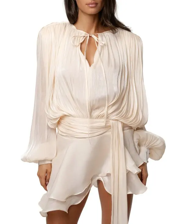 JLUXLABEL Pure Glow Draped Mini Dress