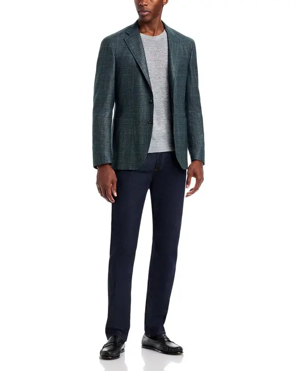 Canali Kei Trim Fit Tonal Plaid Sport Coat