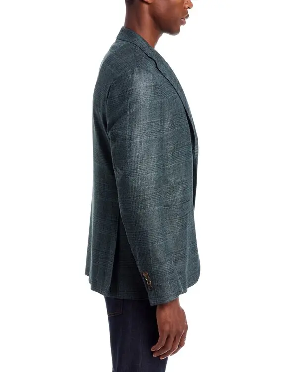 Canali Kei Trim Fit Tonal Plaid Sport Coat