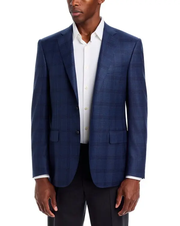 Canali Sienna Tonal Plaid Regular Fit Sport Coat
