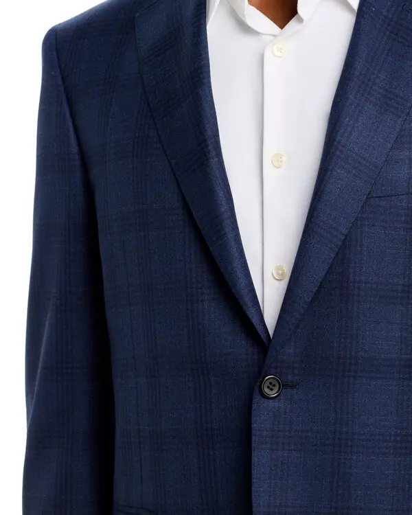Canali Sienna Tonal Plaid Regular Fit Sport Coat