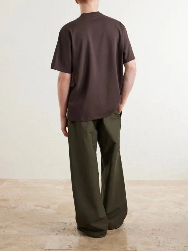 A.PRESSE Heavy Weight Cotton-jersey T-shirt - Brown