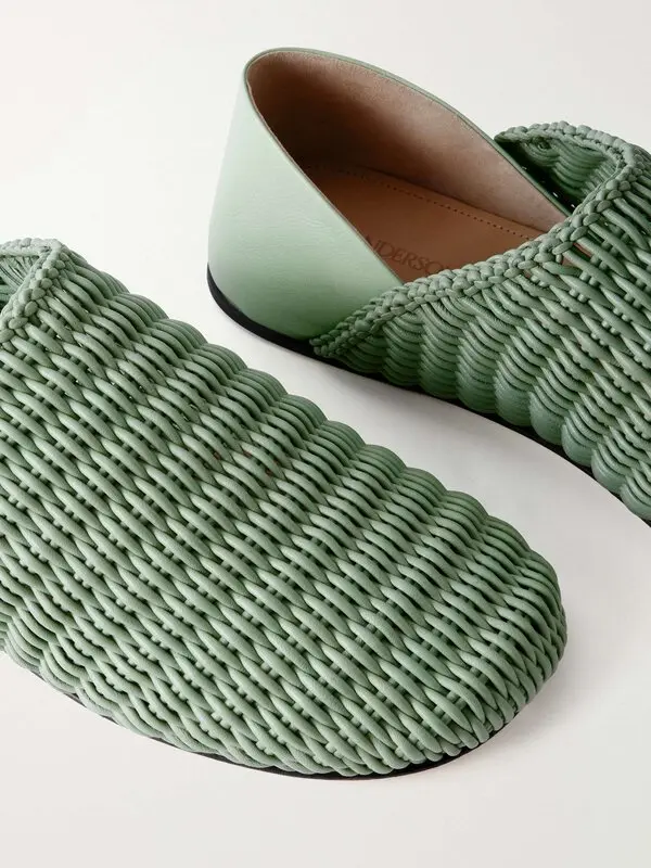 JW Anderson Slipper Woven-leather Mules