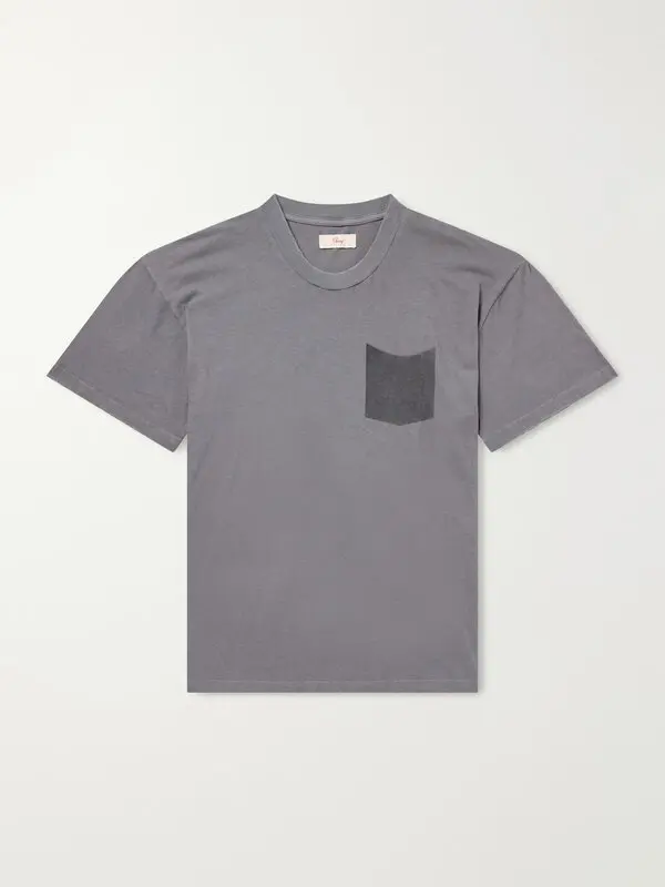 CHERRY LOS ANGELES Printed Cotton-jersey T-shirt - Gray
