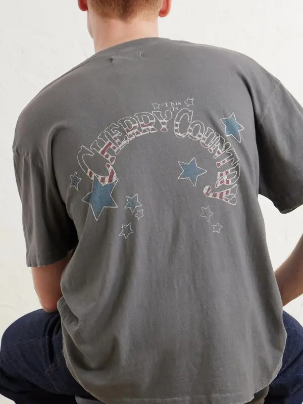 CHERRY LOS ANGELES Printed Cotton-jersey T-shirt