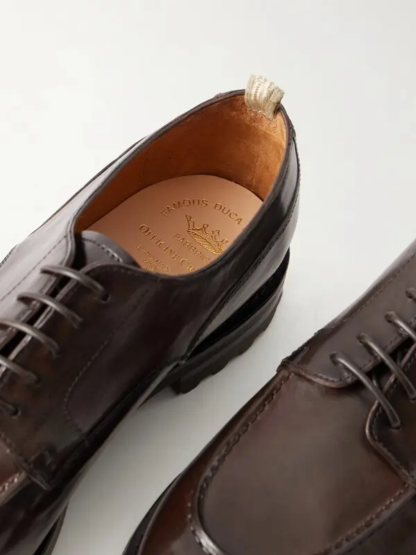 Officine Creative Balata Flexi 001 Textured Leather Derby Shoes