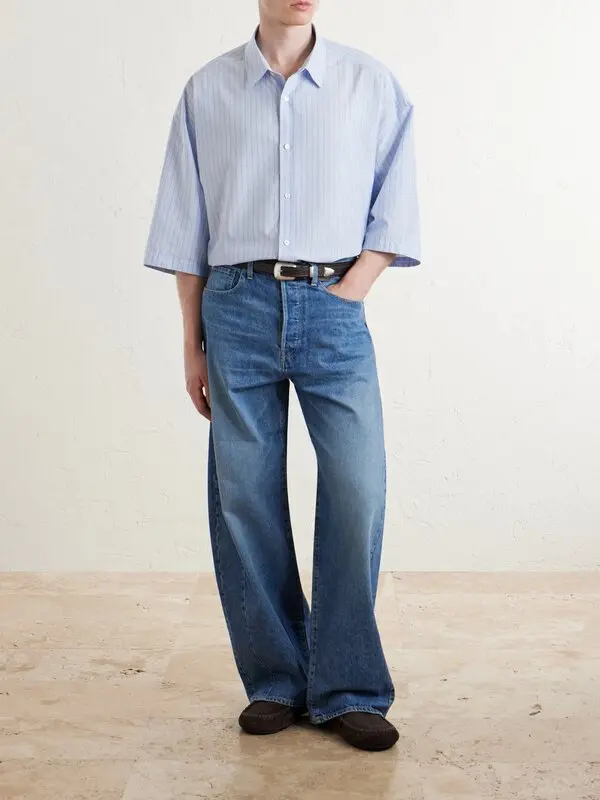 Acne Studios Soffia Striped Cotton-poplin Shirt
