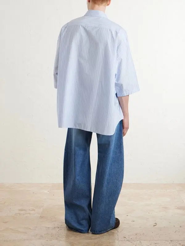 Acne Studios Soffia Striped Cotton-poplin Shirt