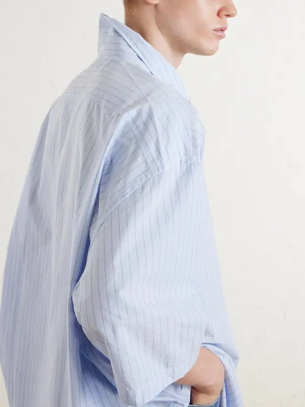 Acne Studios Soffia Striped Cotton-poplin Shirt